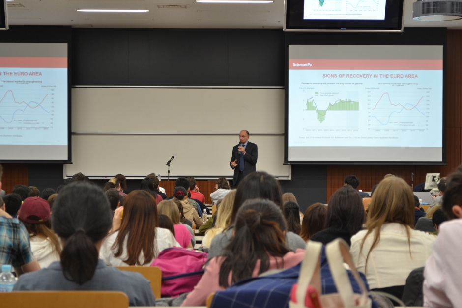 DEAN Enrico Letta, former prime minister of Italy conducted a lecture ...