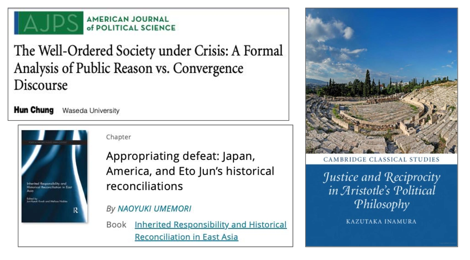 Subfields – Graduate School of Political Science, Waseda University