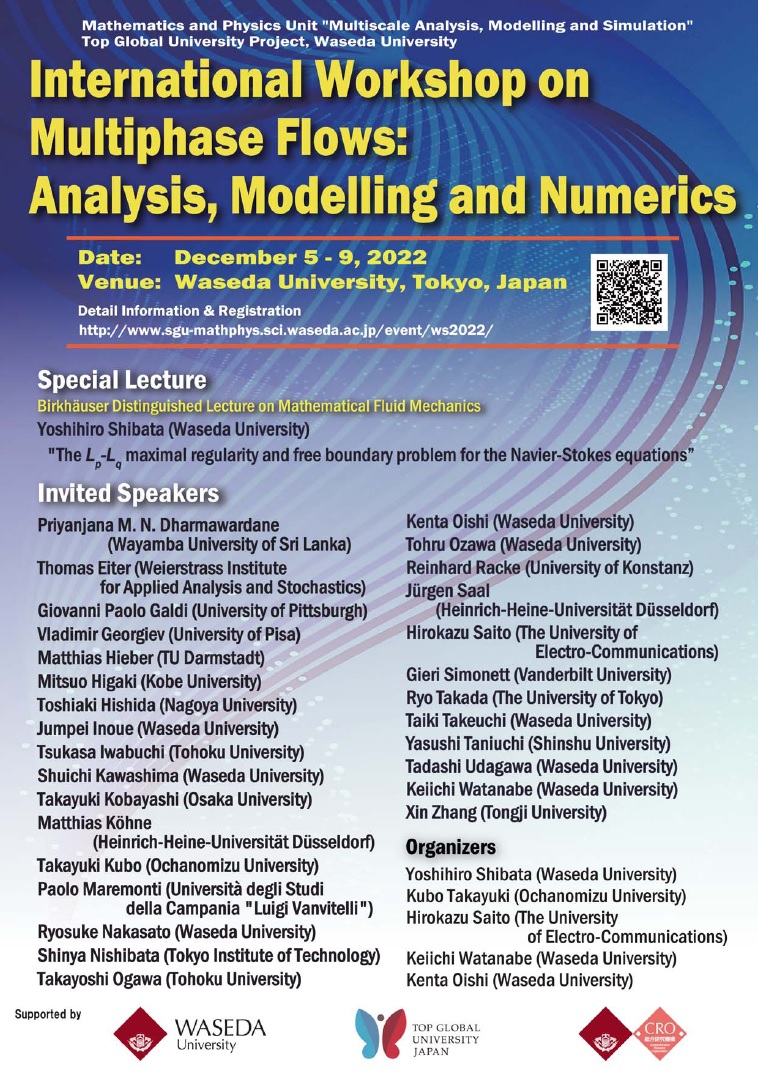 International Workshop on Multiphase Flows: Analysis, Modelling and Numerics – Mathematics and ...