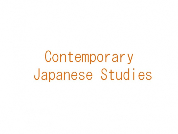 Division of Contemporary Japanese Studies – Institute for Advanced ...