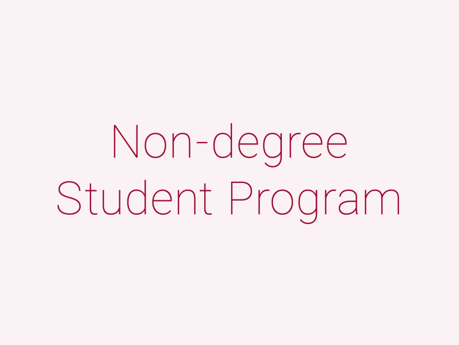 Non-degree Student Program – Global Education Center (GEC)