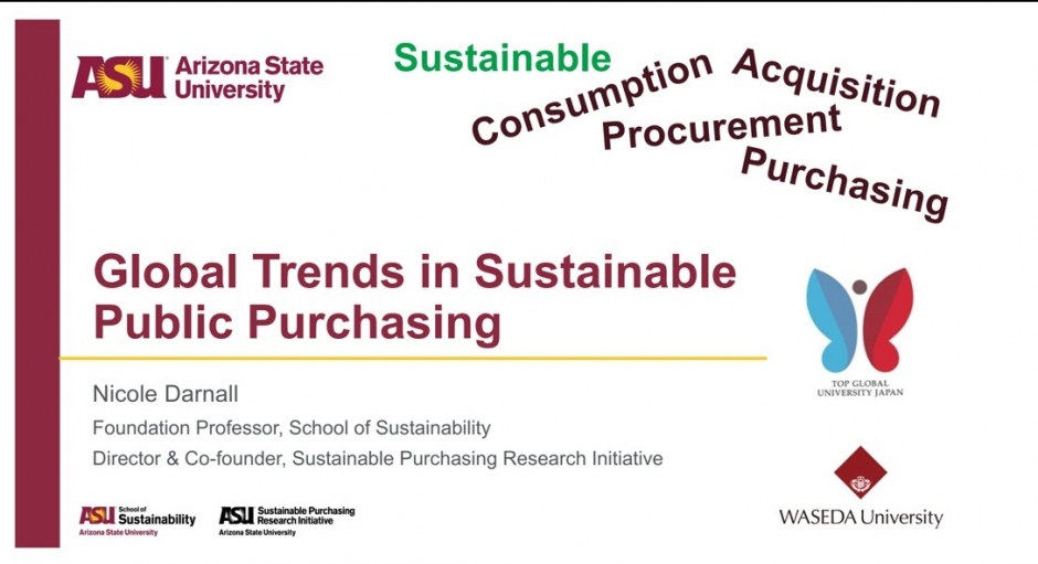 Report: Special Workshop ”Global Trends in Sustainable Public Purchasing” – Top Global ...