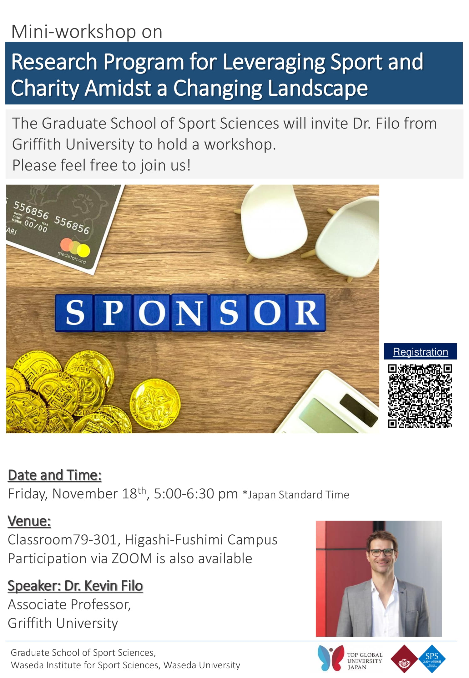 Mini-workshop by Associate Professor Kevin Filo (Griffith University ...